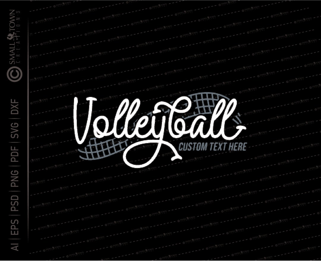 CUSTOM Volleyball SVG // Volleyball Net // Volleyball Team ...