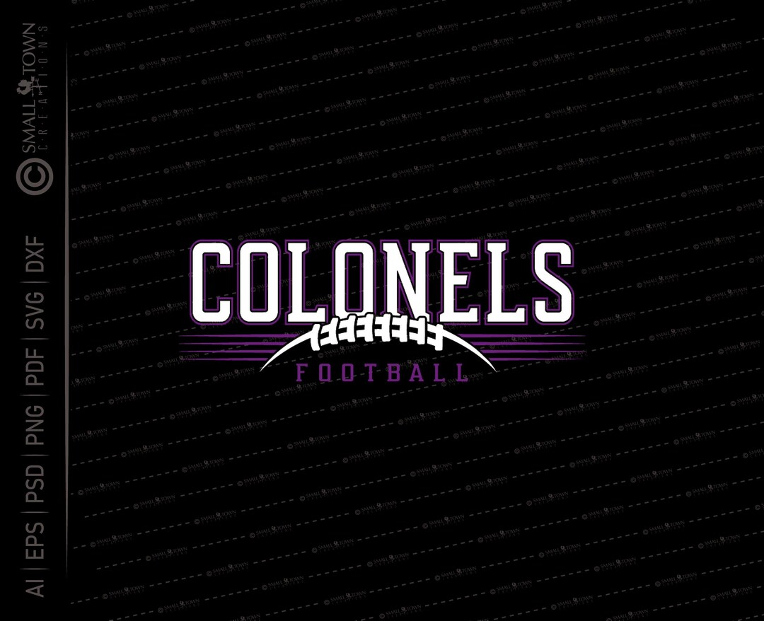 Colonel Football SVG // © Smalltownnecreations 8.21.25 - Etsy