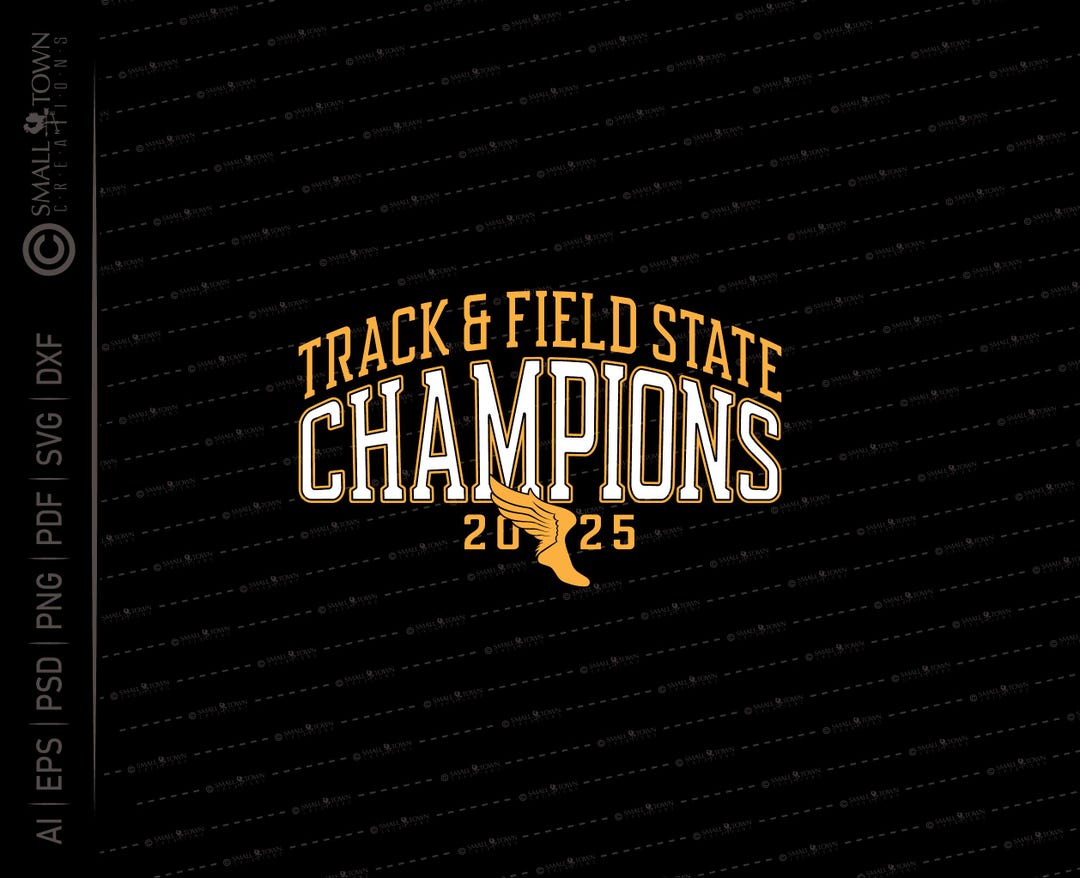 State Track and Field Champions SVG // © Smalltownnecreations 4.10.24 ...