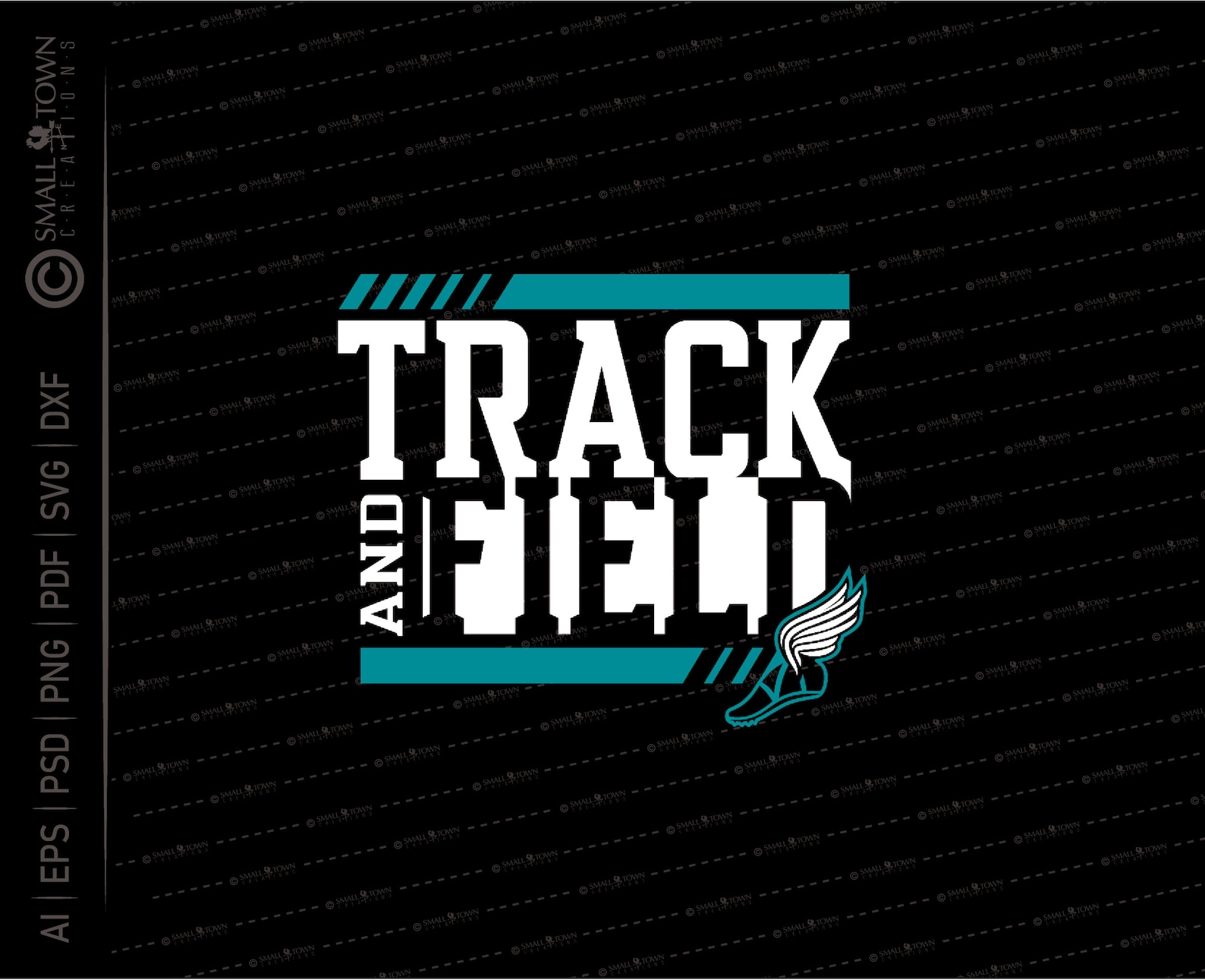 Track and Field SVG // © Smalltownnecreations 4.9.24 - Etsy