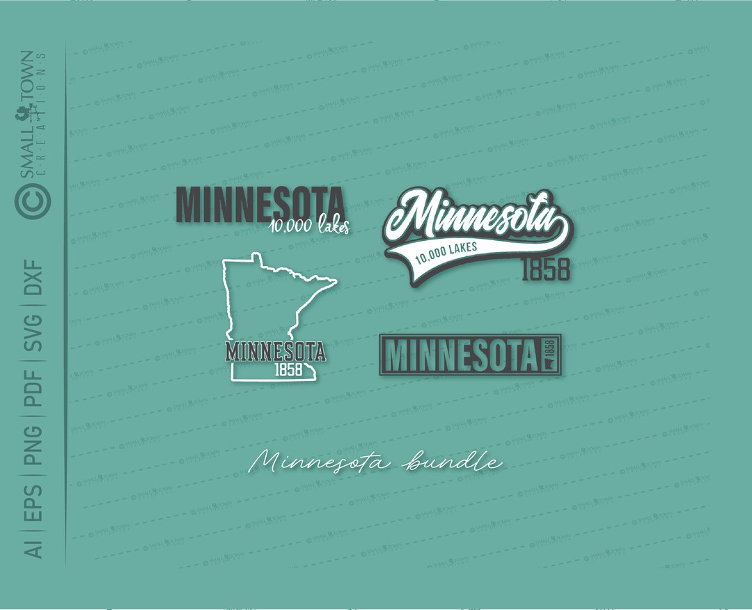 Minnesota Bundle SVG // Minnesota // 10,000 Lakes // MN // limited ...