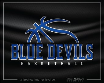 Blue Devil Svg | Etsy