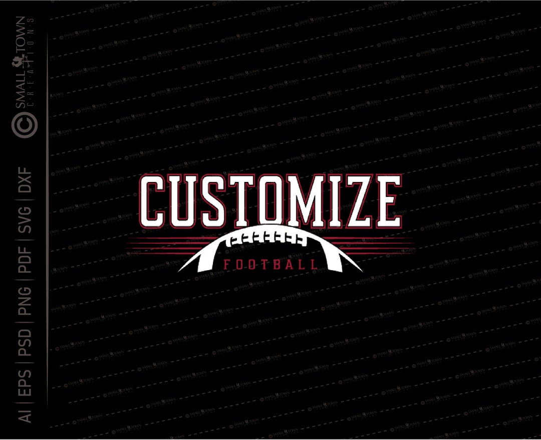 Custom Football SVG // Football SVG // Football Team // - Etsy UK