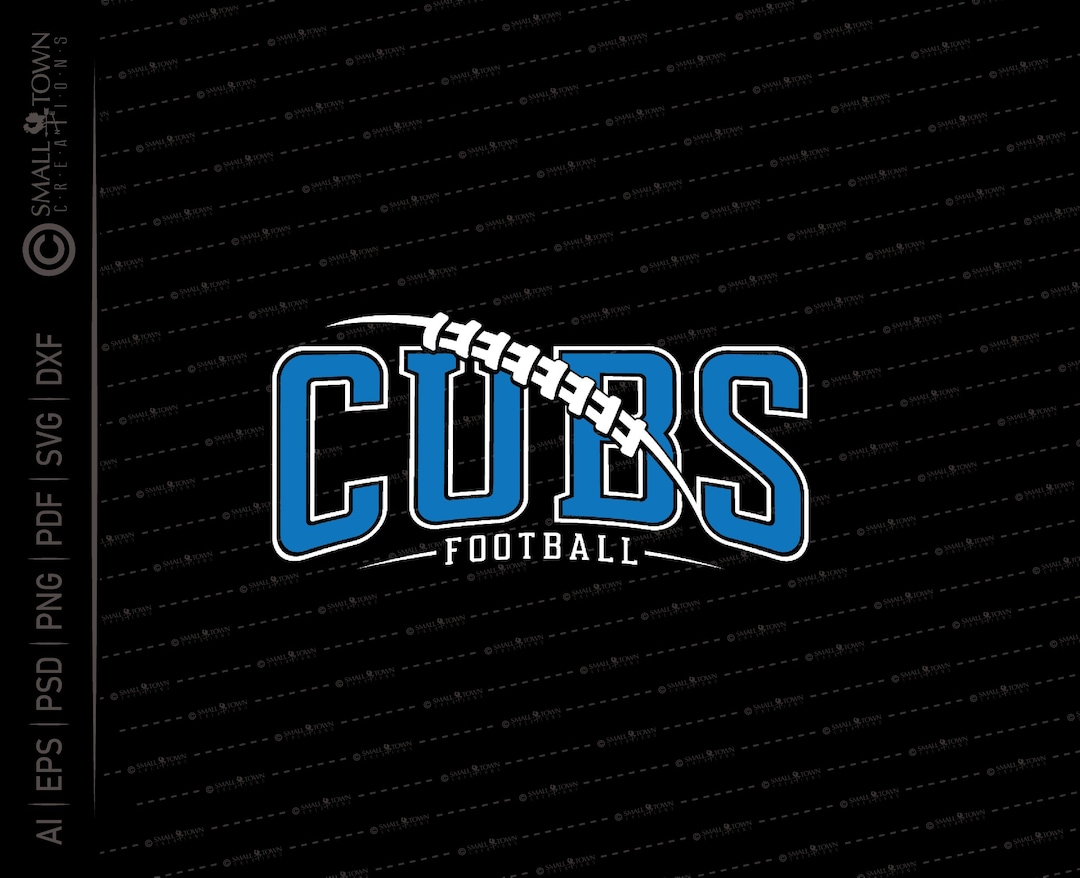 Cub Football SVG // © Smalltownnecreations 9.8.24 - Etsy