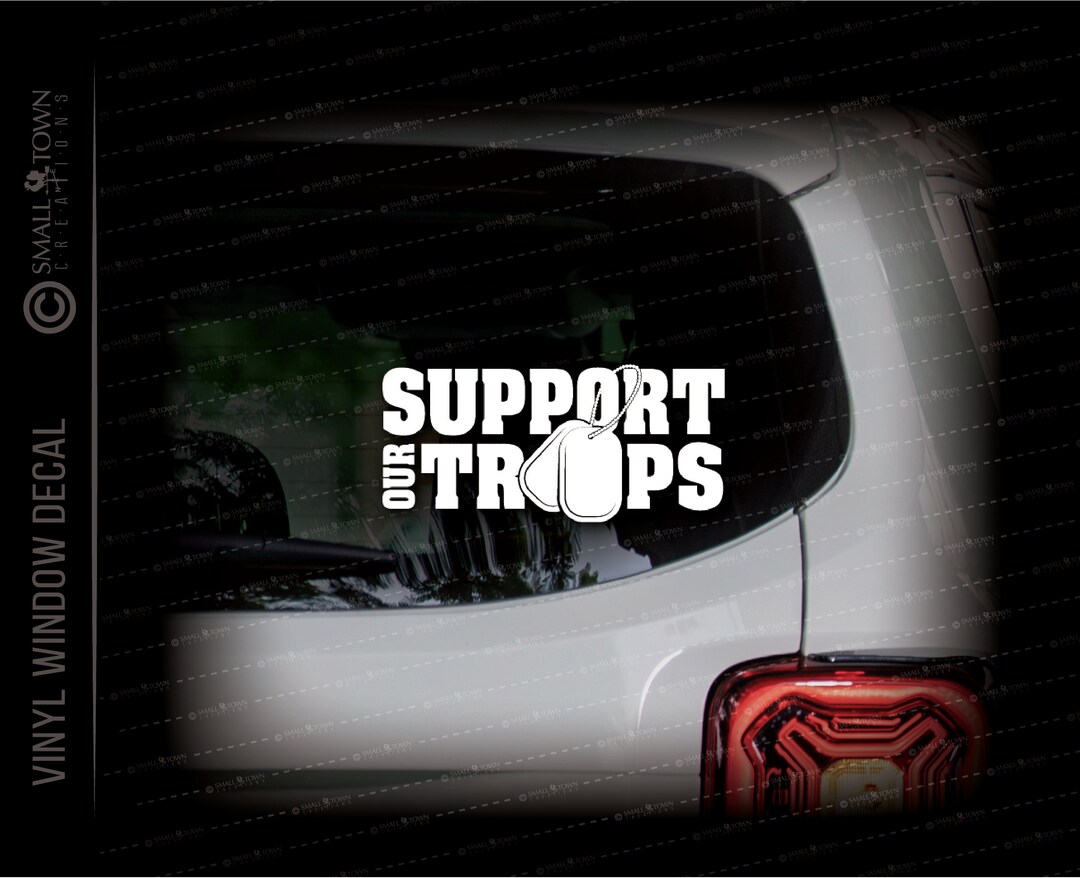 Support Our Troops Decal // Military Decal // Military Sticker ...