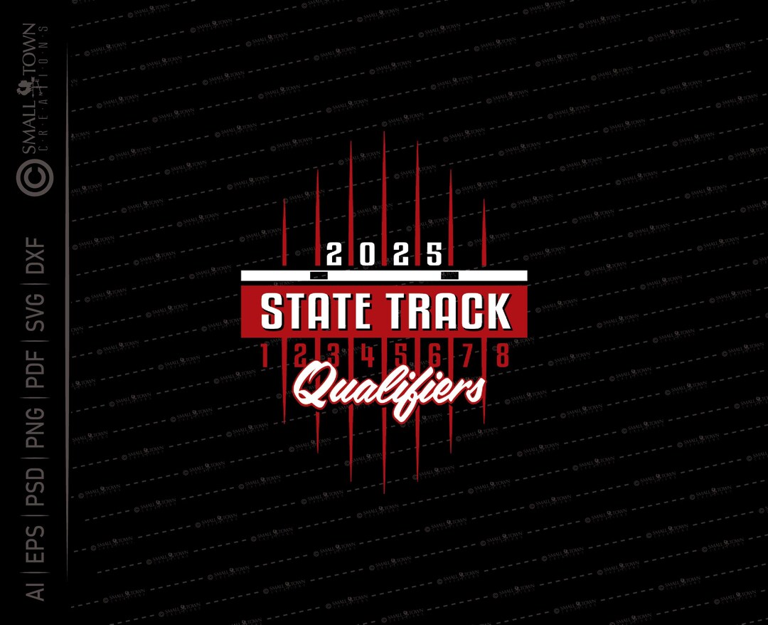 State Track and Field Qualifiers SVG // © Smalltownnecreations 10.9.19 ...