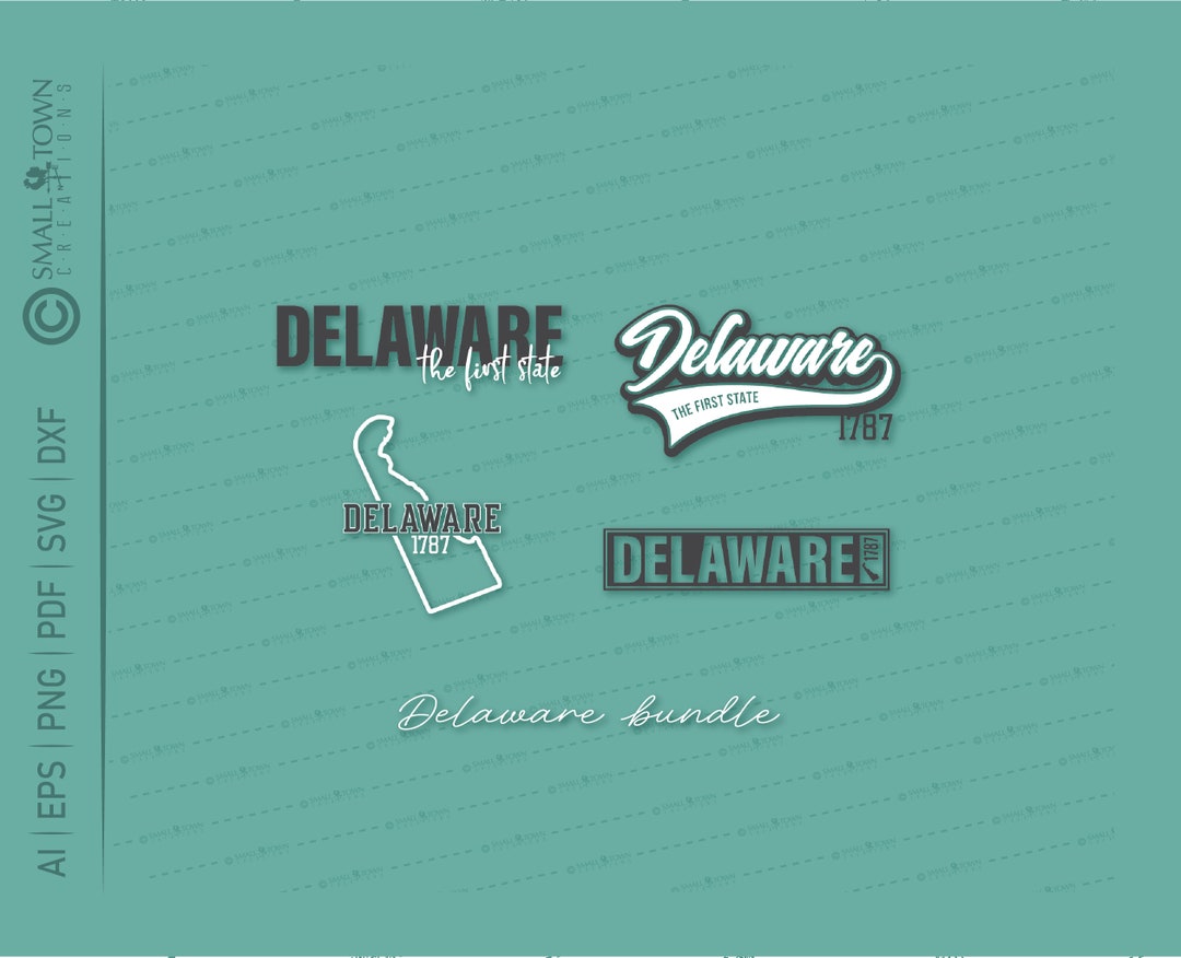 Delaware Bundle SVG // Delaware // the First State // DE // limited ...