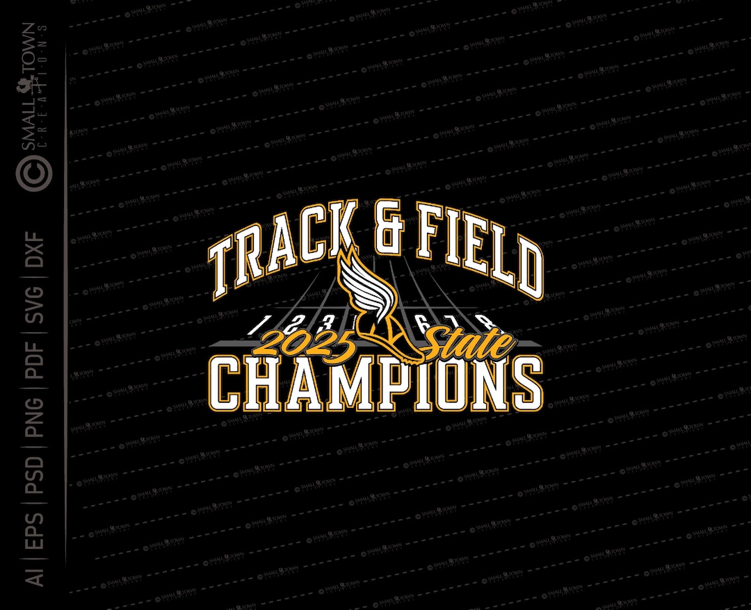 State Track and Field Champions SVG // © Smalltownnecreations 4.19.22 ...