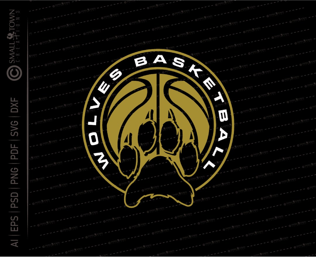 Wolves Basketball SVG // © Smalltownnecreations 12.26.23 - Etsy