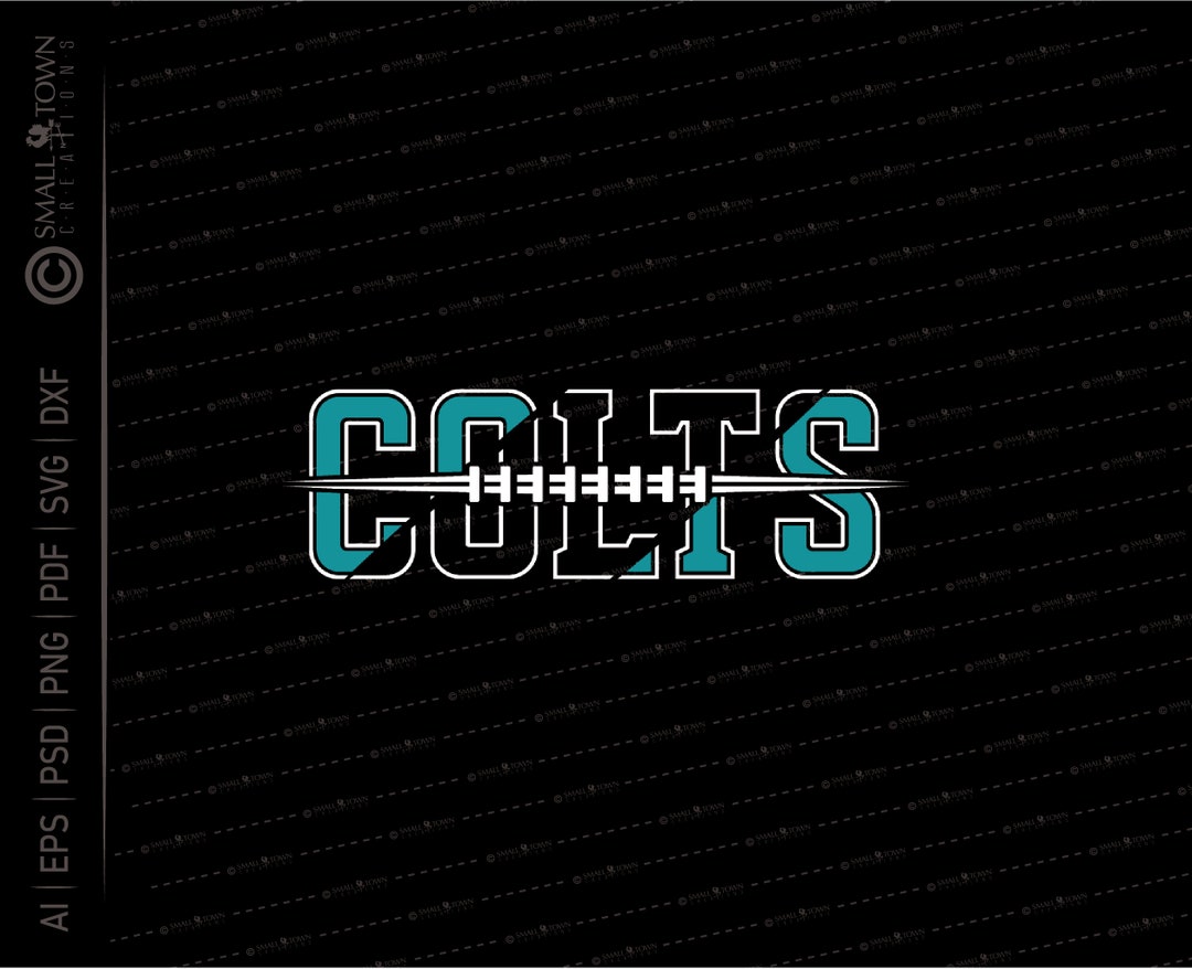 Colt Football SVG // © Smalltownnecreations 7.21.24 - Etsy