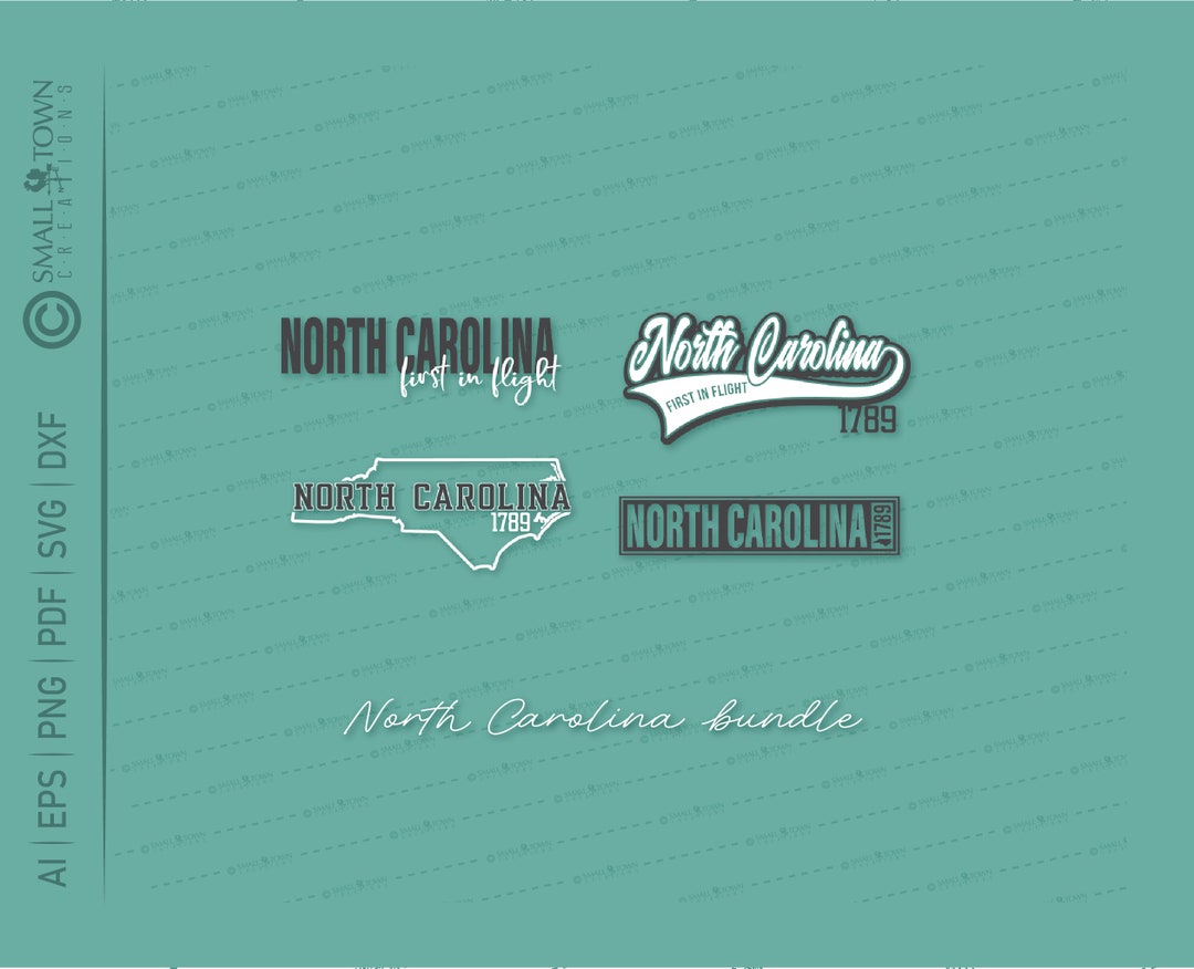 North Carolina Bundle SVG // North Carolina // First in Flight // NC ...