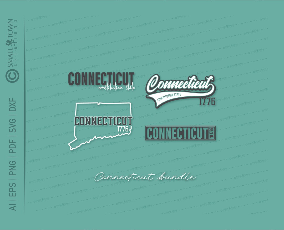Connecticut Bundle SVG // Connecticut // Constitution State // CT ...
