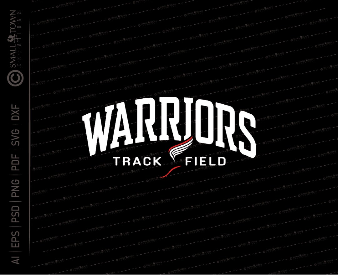 Warrior Track and Field SVG // © Smalltownnecreations 2.2.24 - Etsy