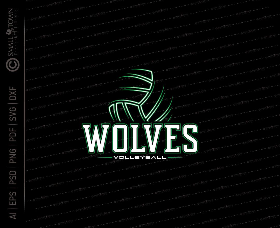 Wolves Volleyball SVG // © Smalltownnecreations 4.10.23 - Etsy
