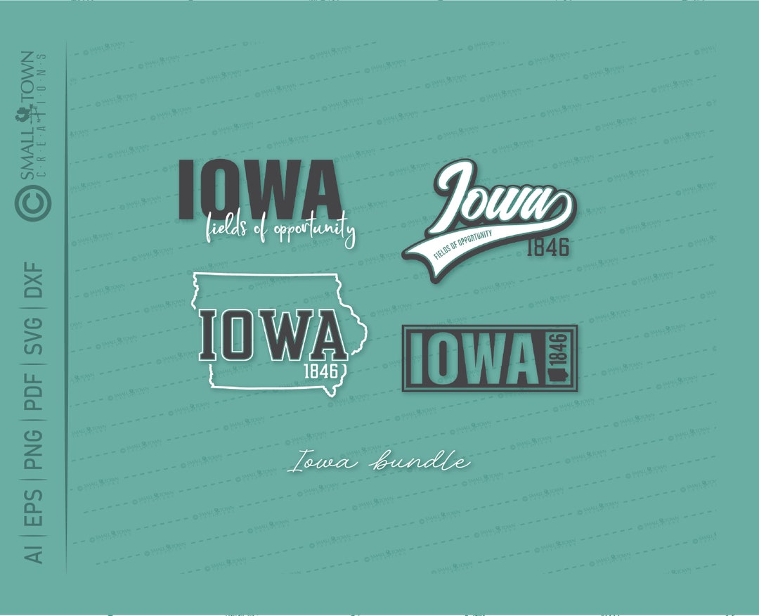 Iowa Bundle SVG // Iowa // Fields of Opportunity // IA // limited ...