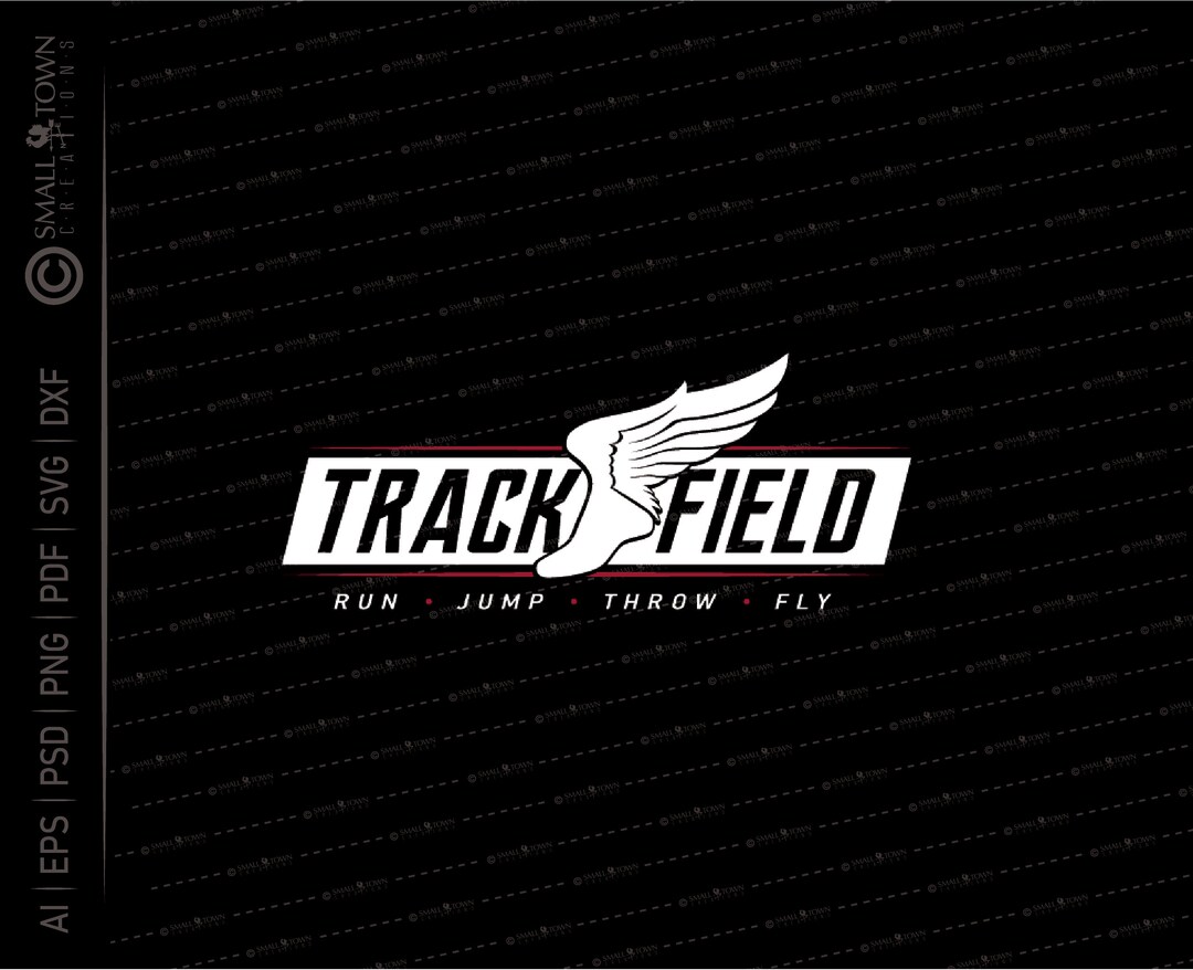 Track and Field SVG // © Smalltownnecreations 3.26.19 - Etsy