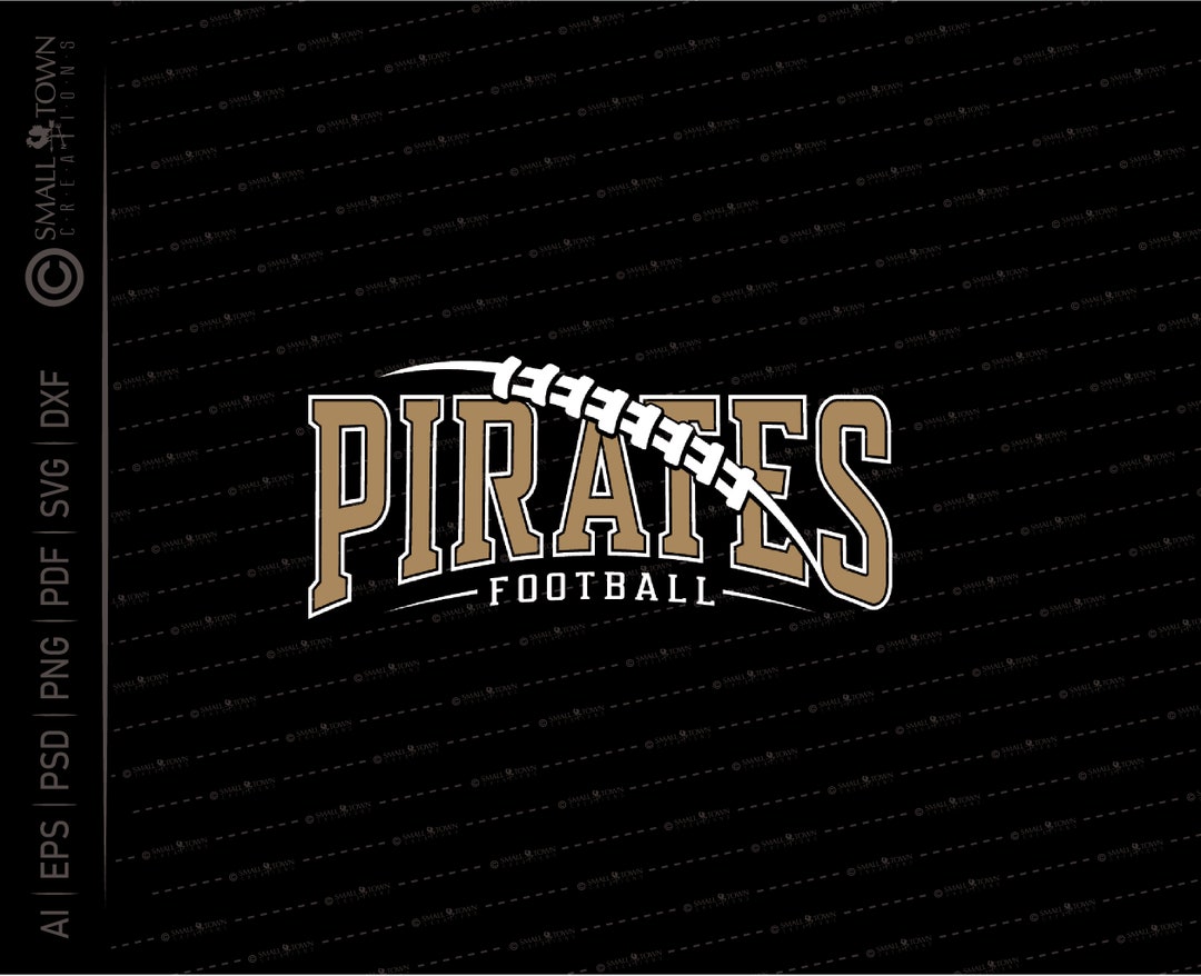 Pirate Football SVG // © Smalltownnecreations 7.9.24 - Etsy