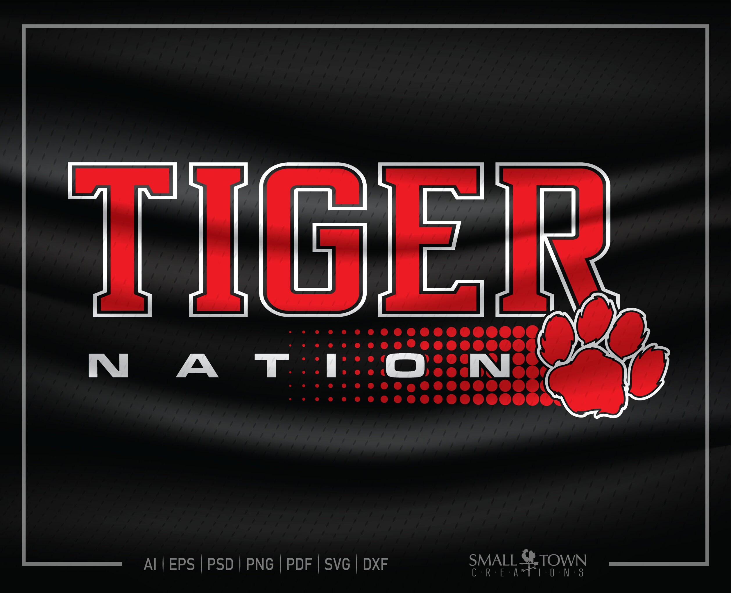 Tiger SVG Nation SVG Tiger Nation SVG Tiger Mascot Tiger | Etsy Canada