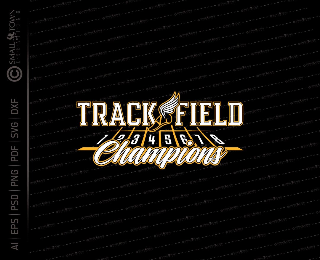 Track and Field SVG // © Smalltownnecreations 4.19.22 - Etsy