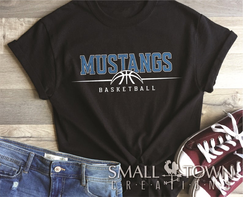 Mustang Mustang Basketball Mustang Mascot Basketball team | Etsy