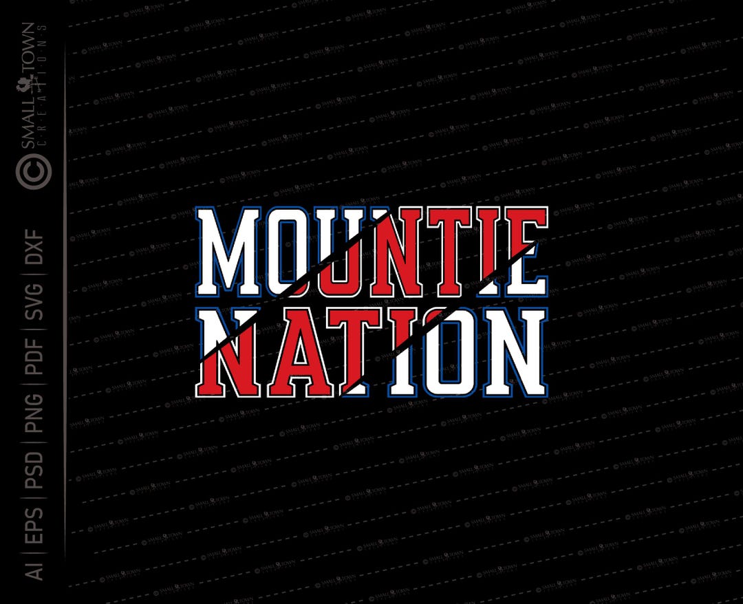 Mountie Nation SVG // © Smalltownnecreations 11.3.24 - Etsy