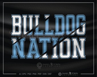 Bulldog Nation Svg School Sports Team Shirt Svg School - Etsy