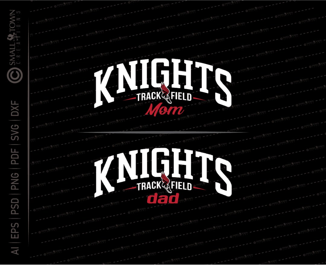 Knight Track and Field SVG // © Smalltownnecreations 1.26.24 - Etsy