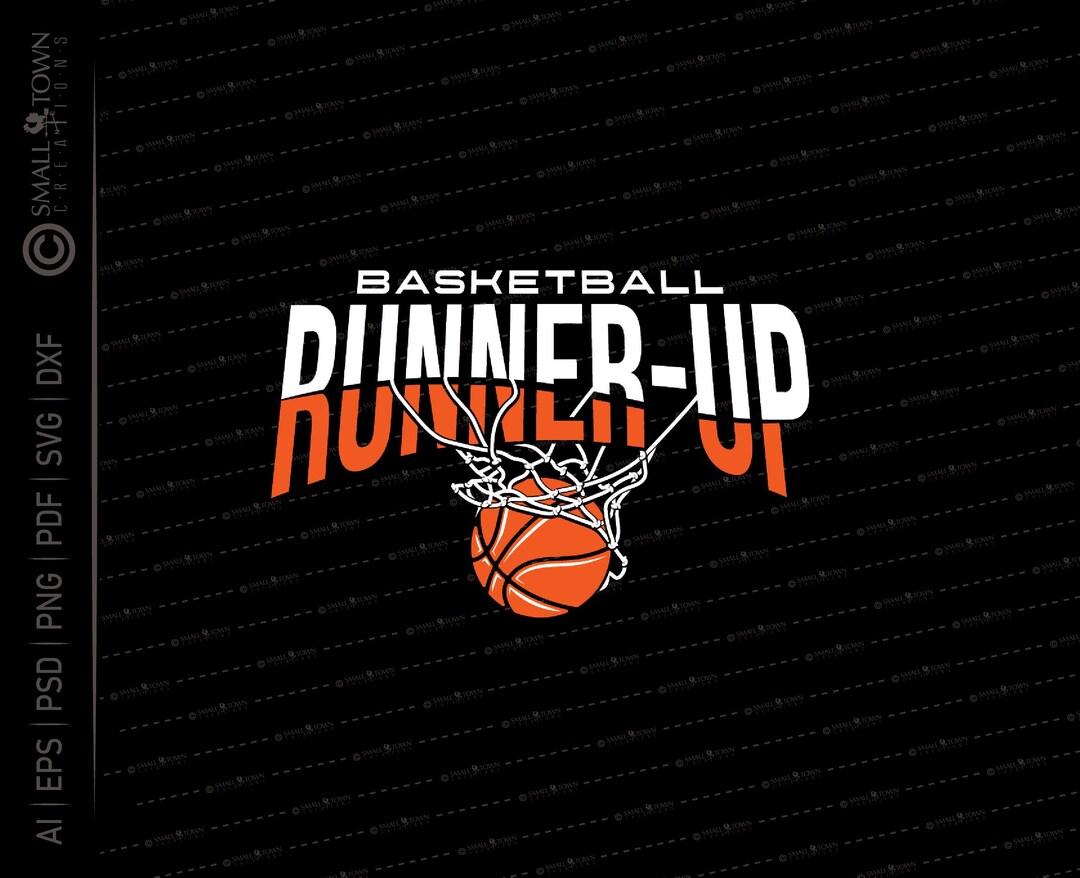 Basketball Runner-up SVG // © Smalltownnecreations 2.18.25 - Etsy
