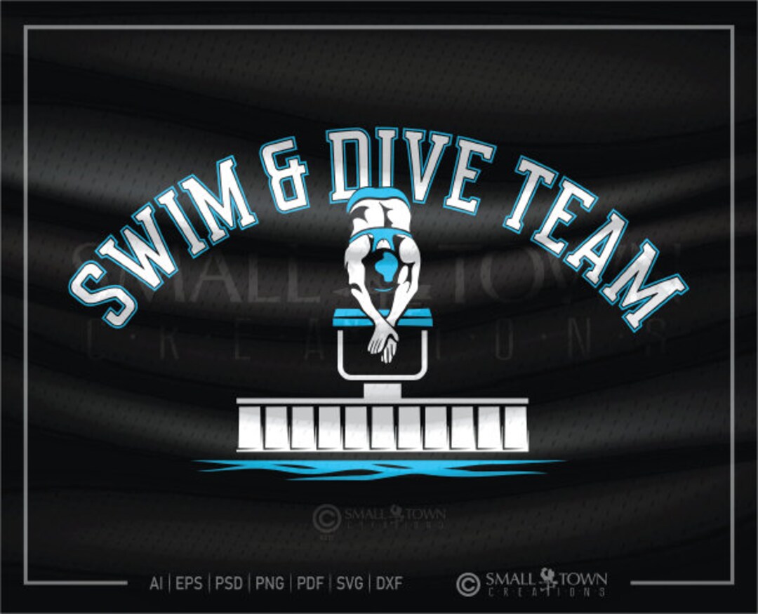 Swim and Dive Team SVG Swimmer SVG Dive SVG Swim & Dive - Etsy