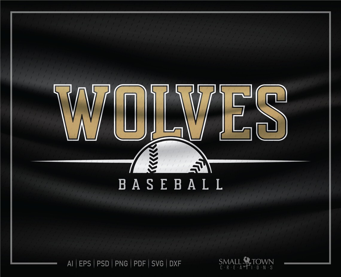 Wolves Wolves Baseball Baseball Wolves Mascot Baseball | Etsy