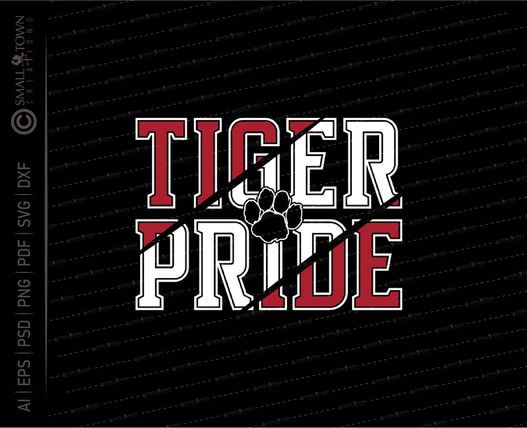 Tiger Pride SVG // Tiger SVG // Tiger // Mascot // Team // Pride ...