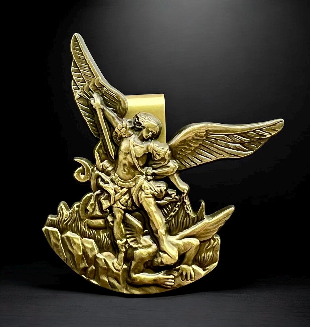 Saint Michael the Archangel Car Sun Visor Clip | Bronze | Protection ...