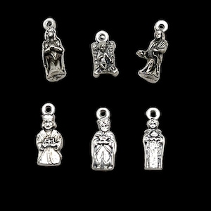Nativity Set Bracelet Charms Virgin Mary, Baby Jesus, Saint Joseph and ...