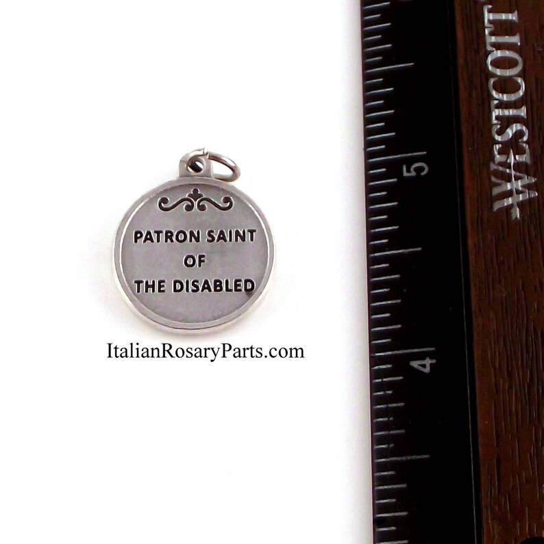 Saint Giles With Deer Religious Medal Patron Saint of | Etsy