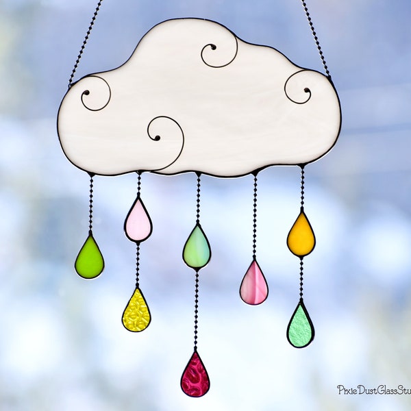 Stained Glass Cloud - Etsy