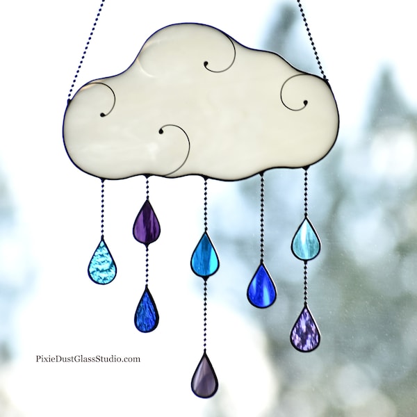 Stained Glass Cloud - Etsy