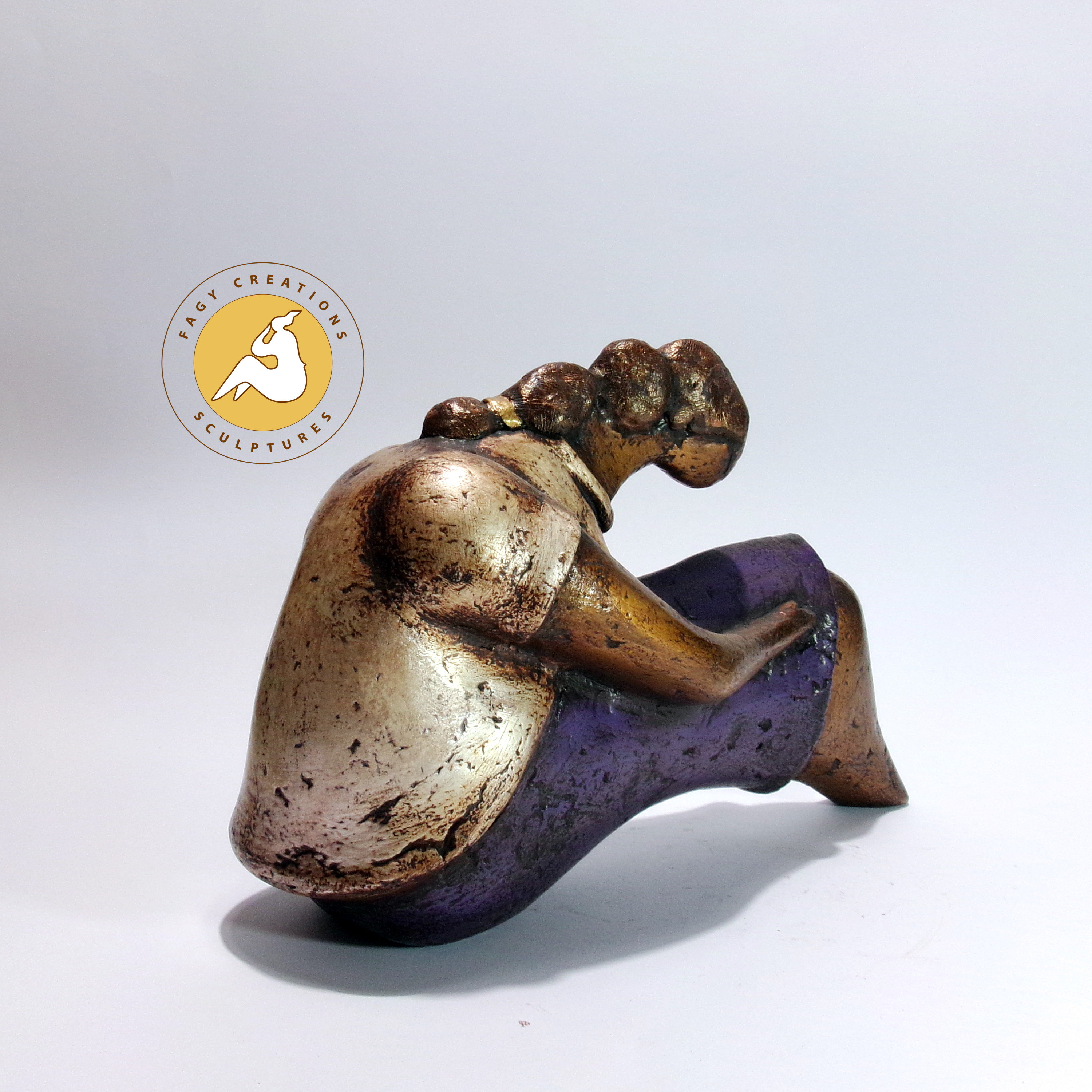 Fat Woman Sculpture, Fat Woman Art, Curvy Woman Statue, Paper Mache ...