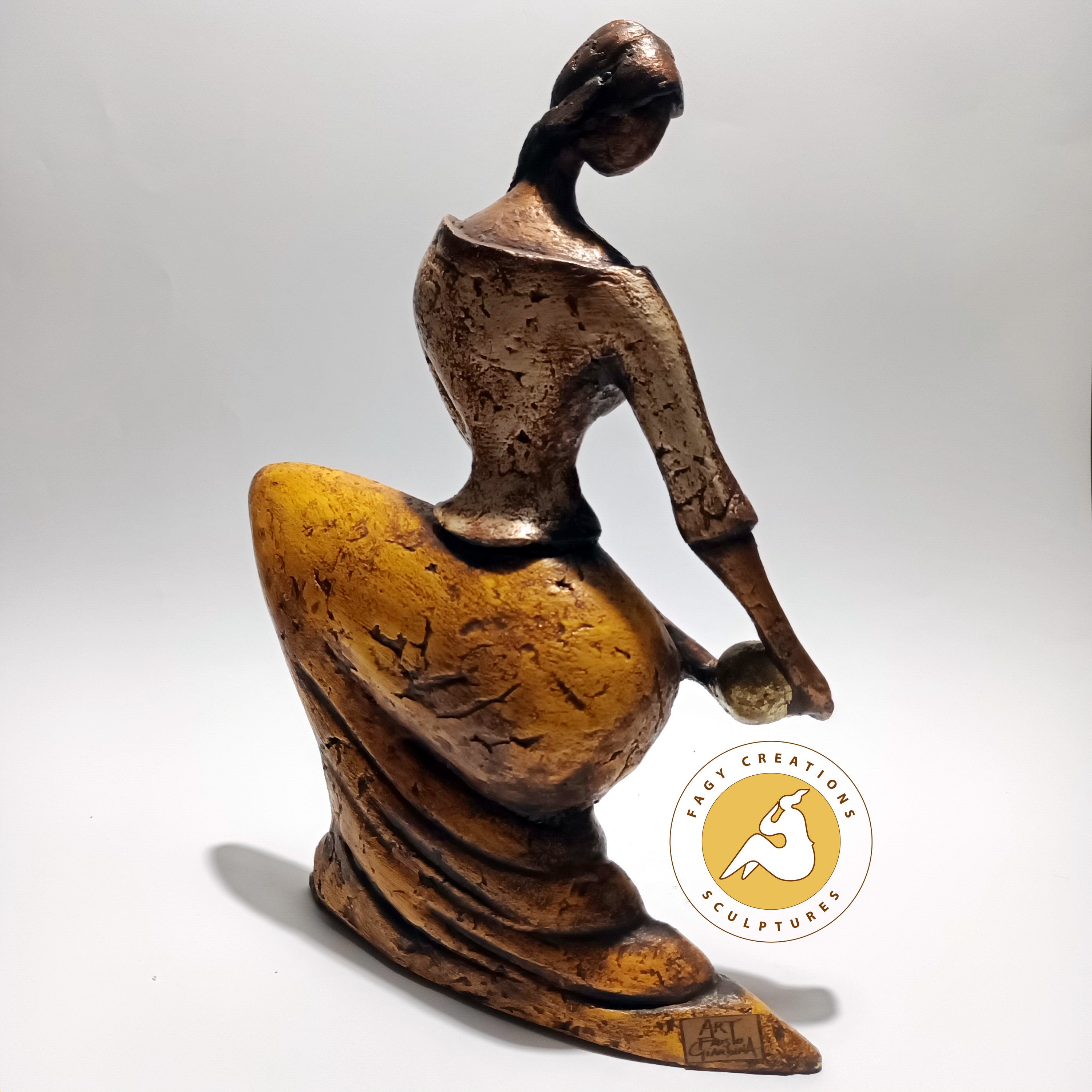 Woman Sculpture, Goddess Statue, Papermache Sculpture, Moon Goddess ...