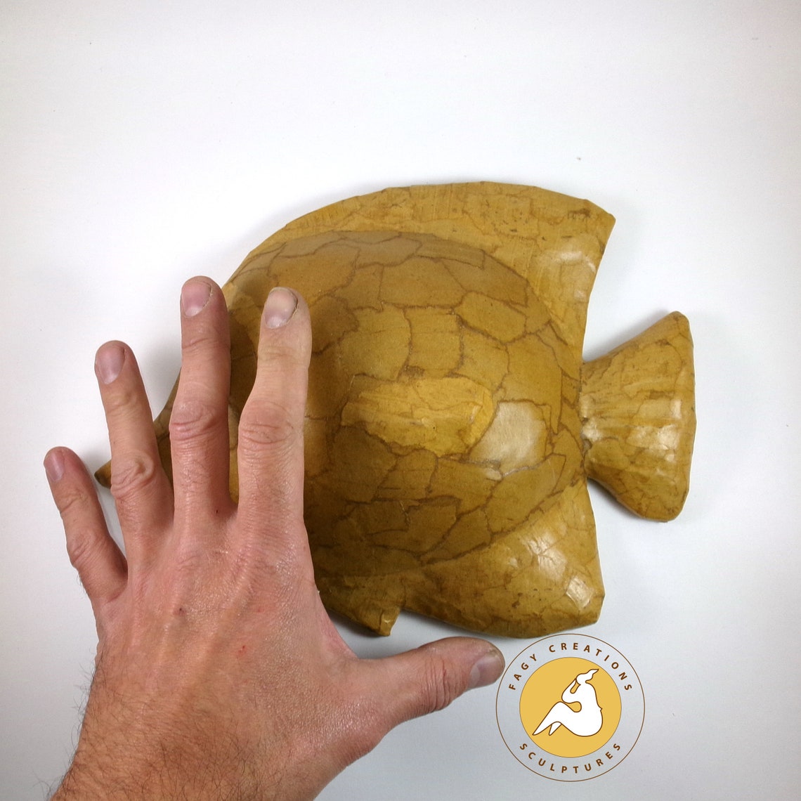 Fish Sculpture, Fish Wall Art, Fish Statue, Fish Figurine, Paper Mache ...