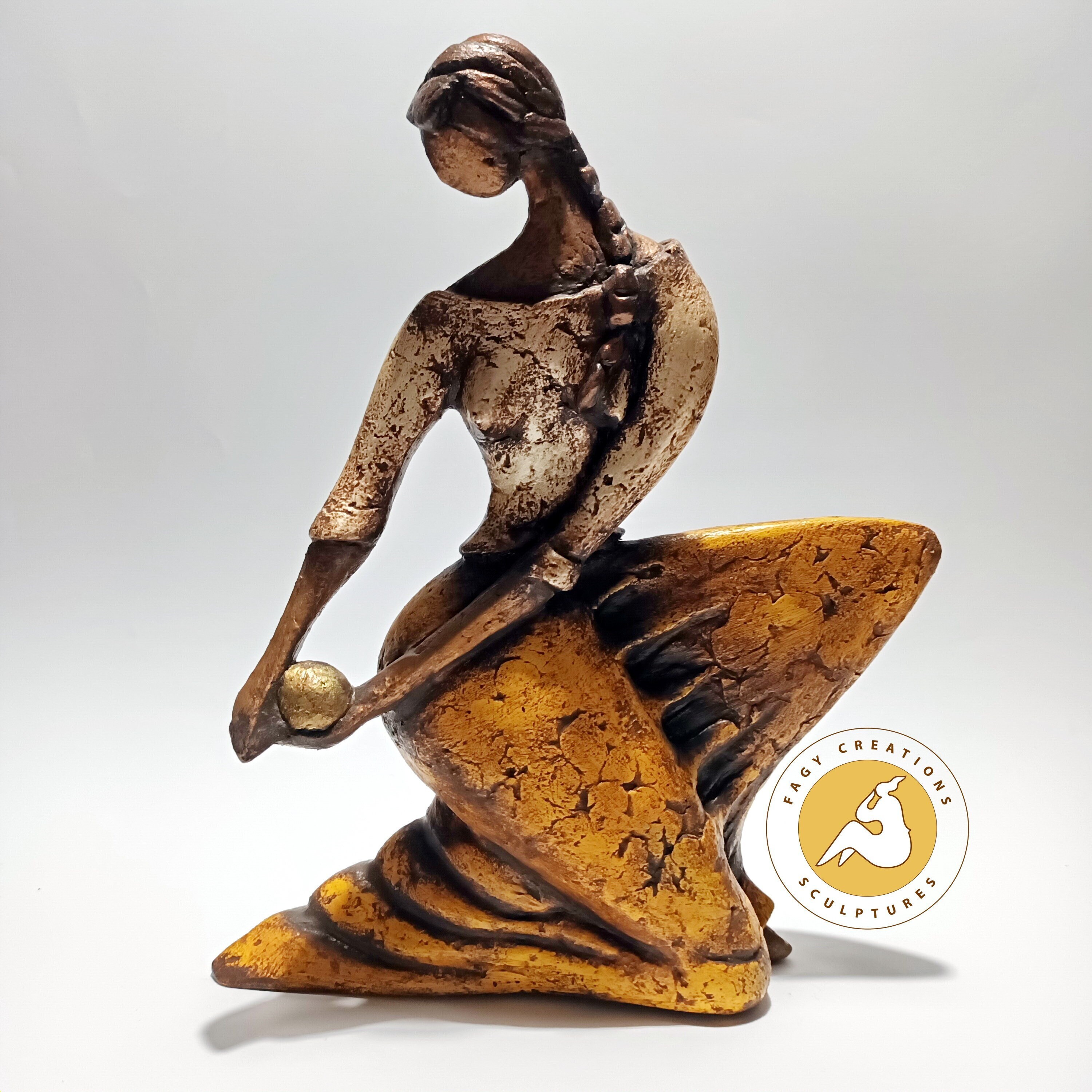 Woman Sculpture, Goddess Statue, Papermache Sculpture, Moon Goddess ...