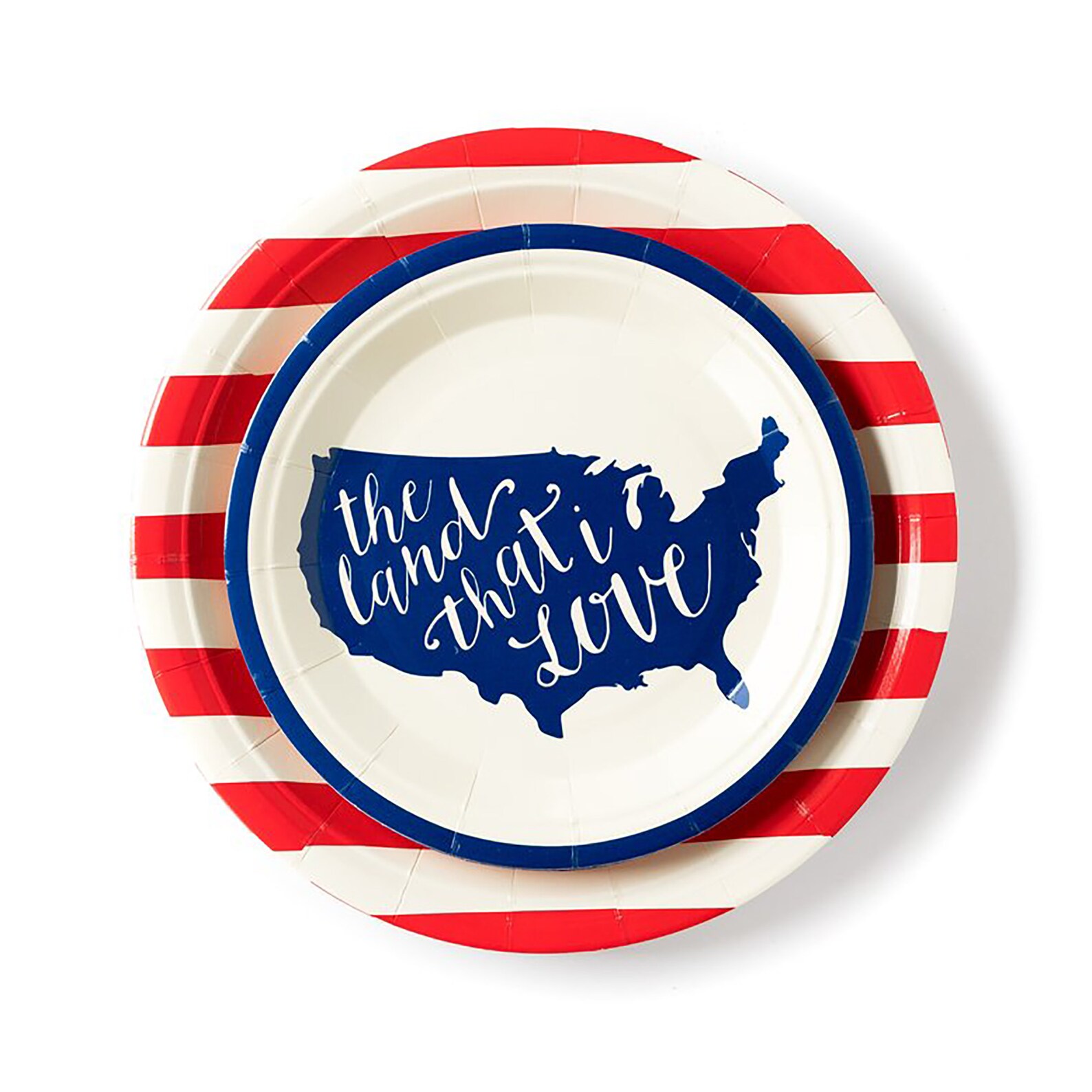 Red Paper Plates 4th of July Plates Patriotic Paper Plates - Etsy
