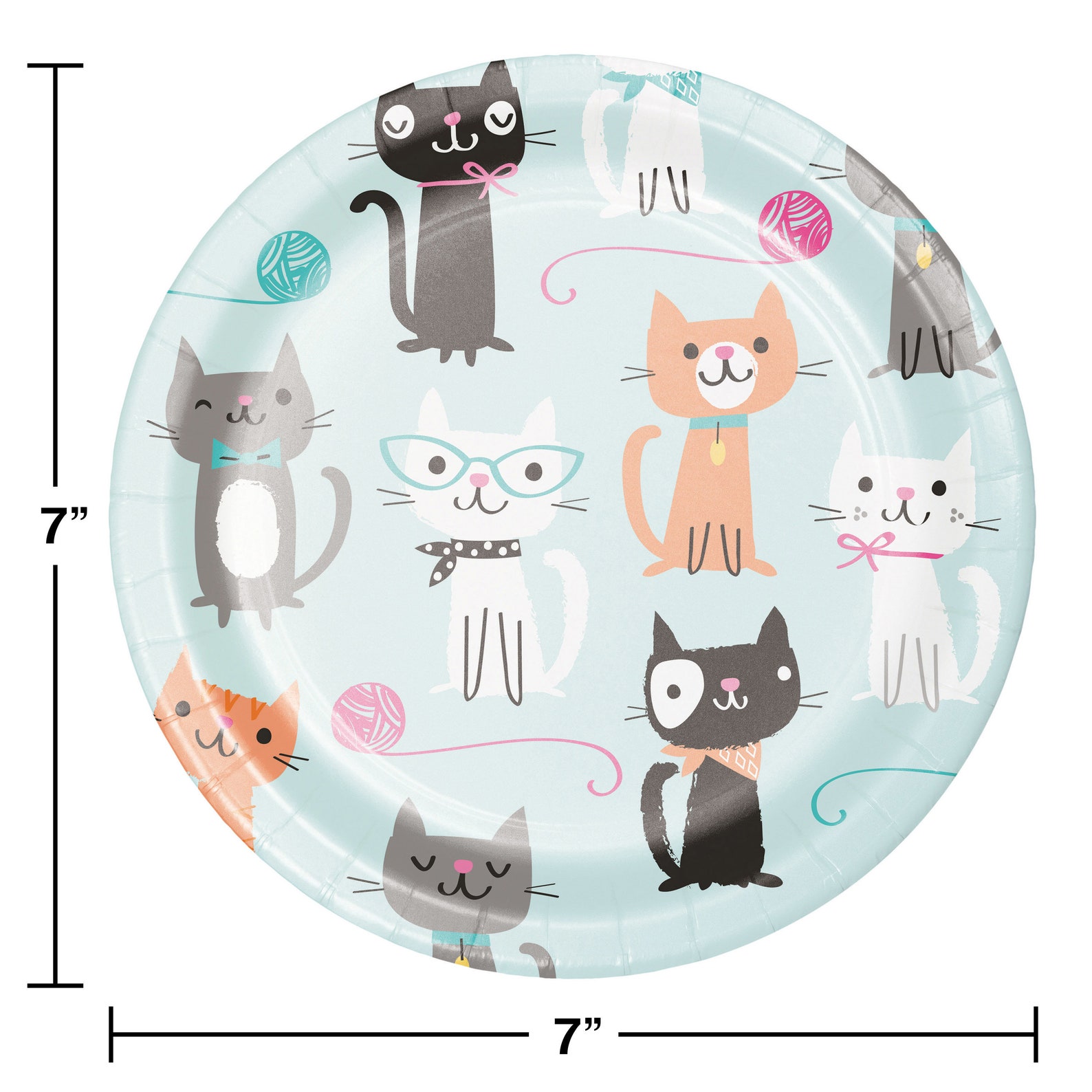 Cat Plates Cat Napkins Cat Party Supplies Cat Paper | Etsy