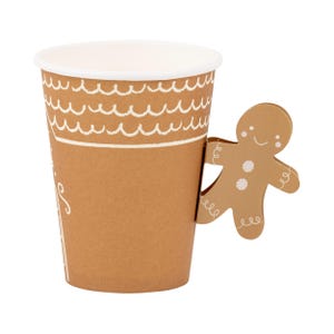 Gingerbread Cups Disposable Christmas Coffee Cup Gingerbread Coffee Cup ...