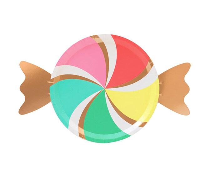 Candy Plates Candyland Party Rainbow Birthday Candyland Birthday Party ...