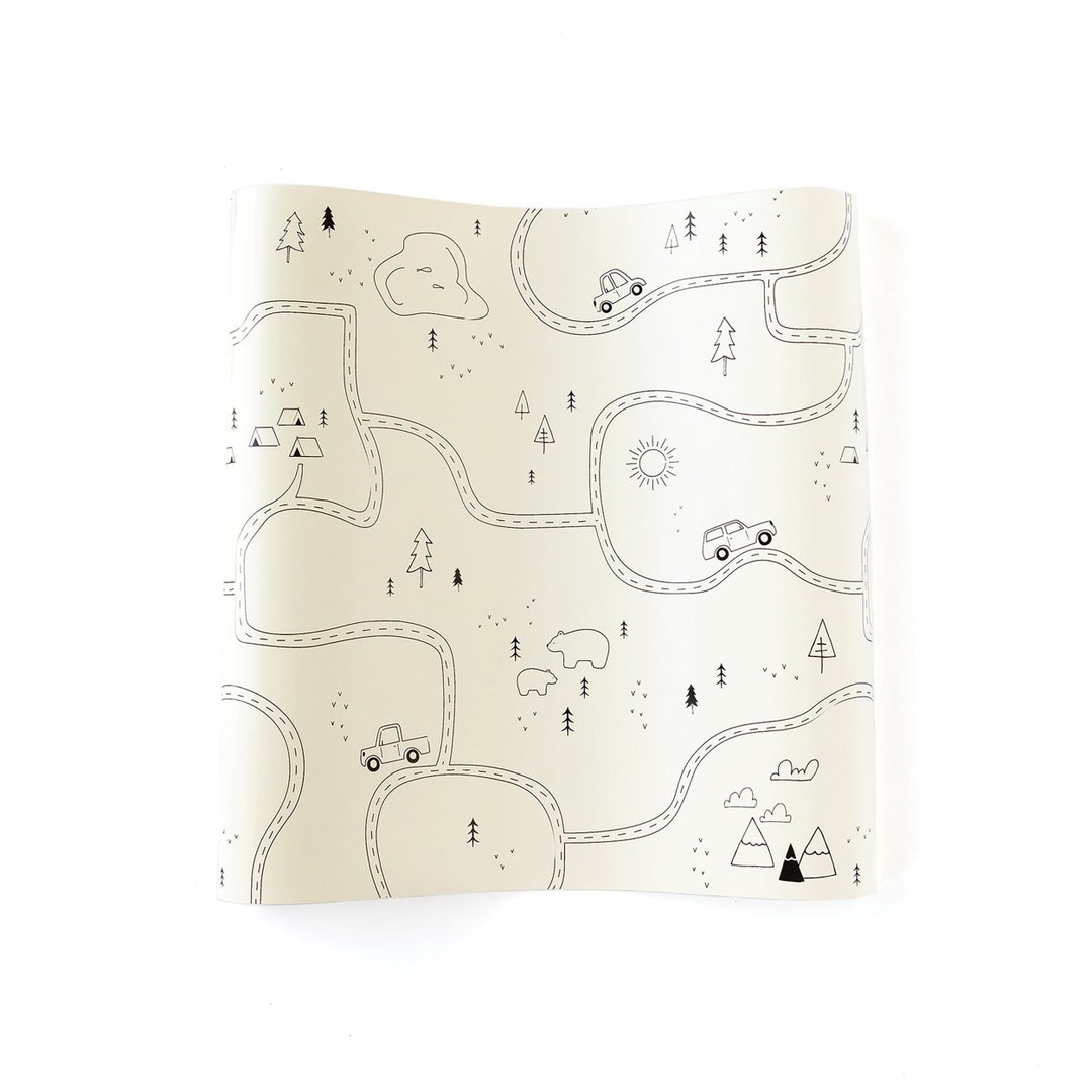 Adventure Map - Party Paper Table Runner | Camping Birthday Party ...