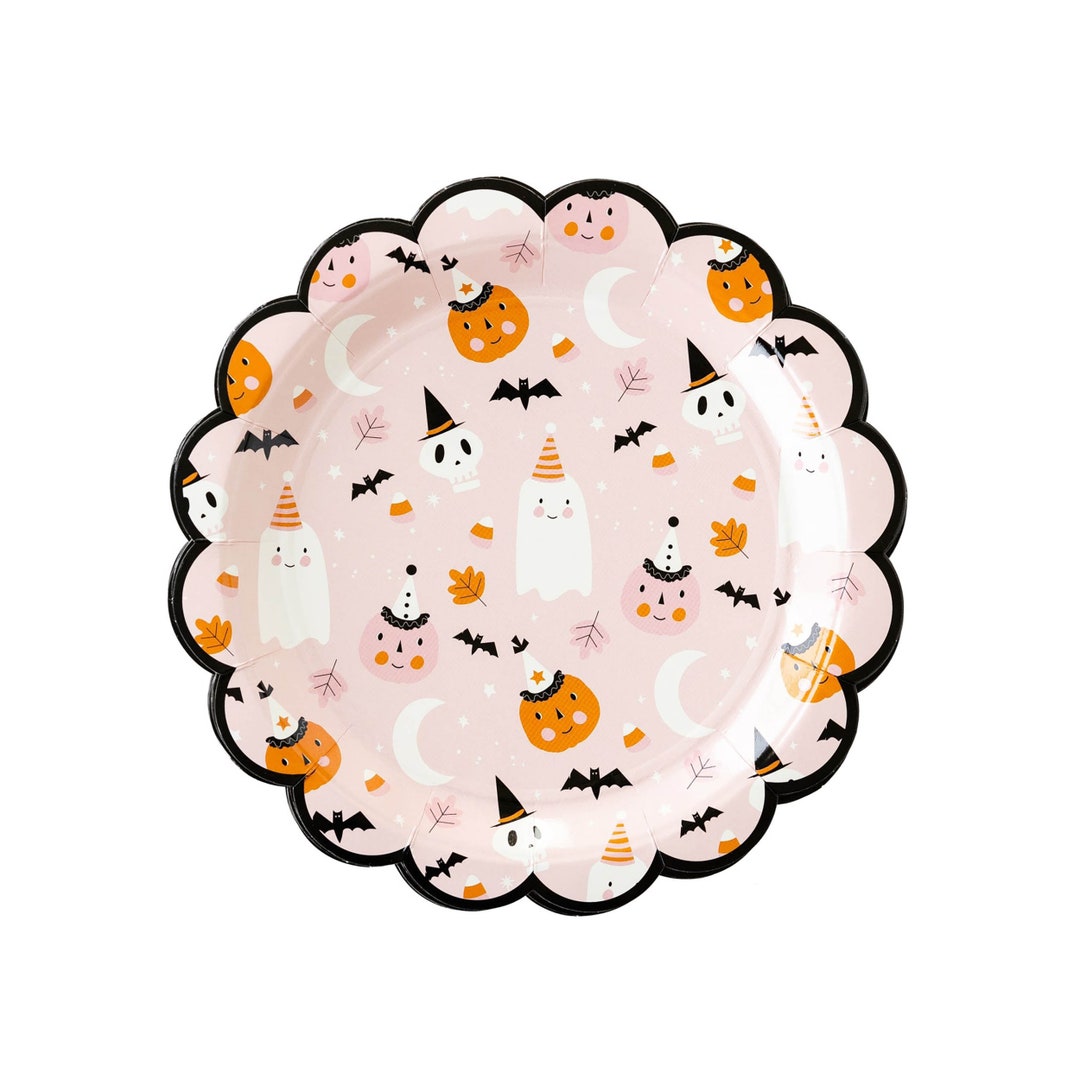 Ghost Plates Halloween Plates Halloween Tableware Ghost Party Halloween ...