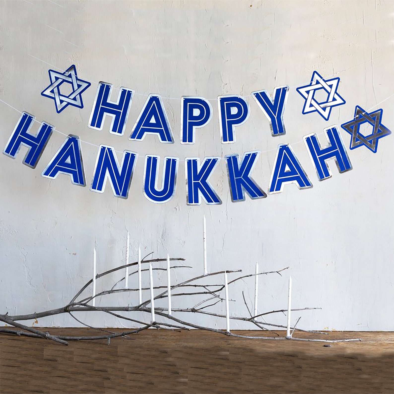 Happy Hanukkah Banner Hanukkah Decorations Hanukkah Party - Etsy