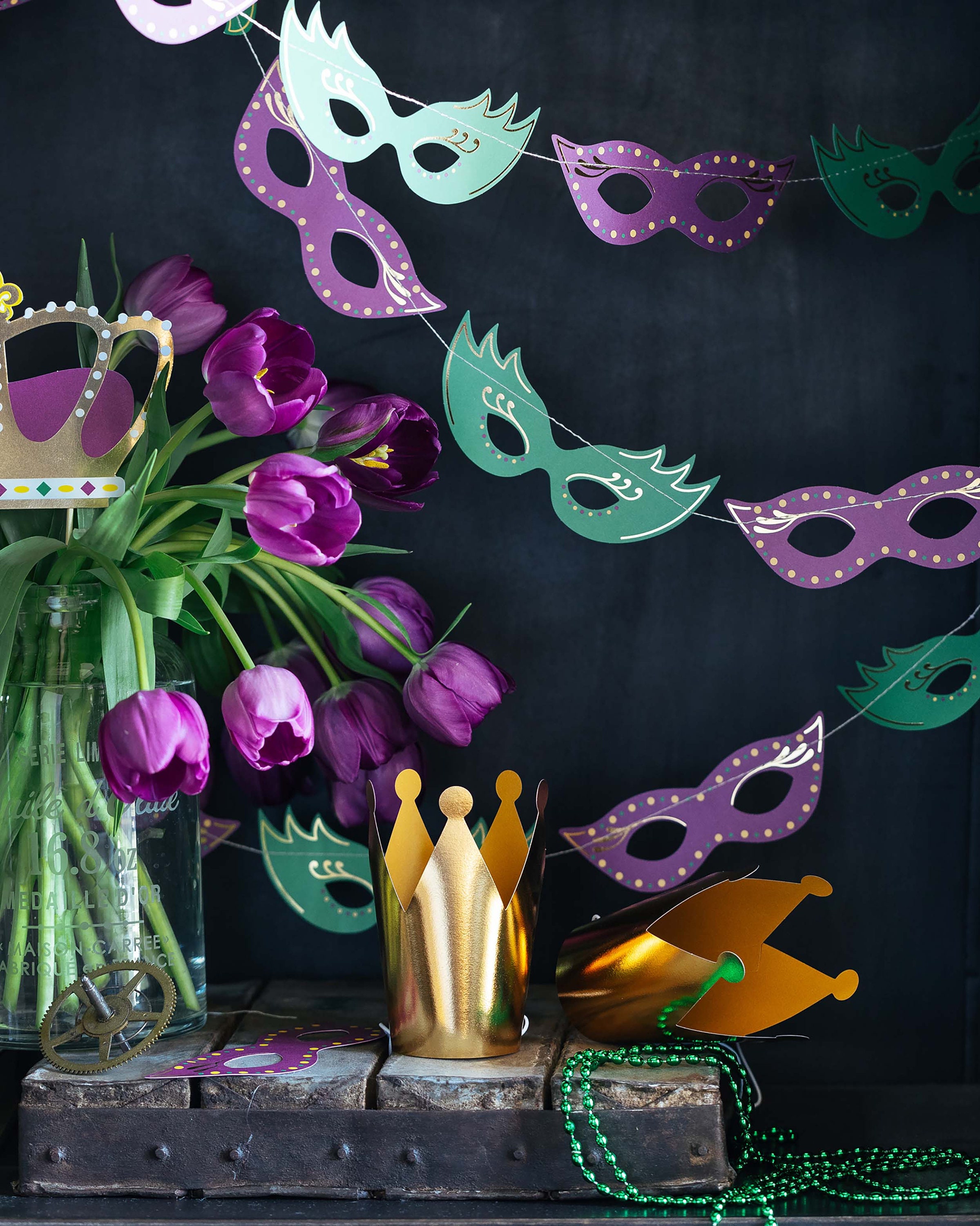 Mardi Gras Crowns King Crown Gold Paper Crowns Mardi | Etsy