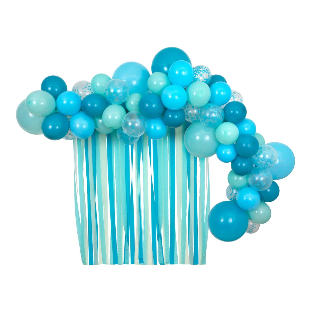 Shades of Blue Balloon Garland Kit | Balloon Party Backdrop | Blue ...