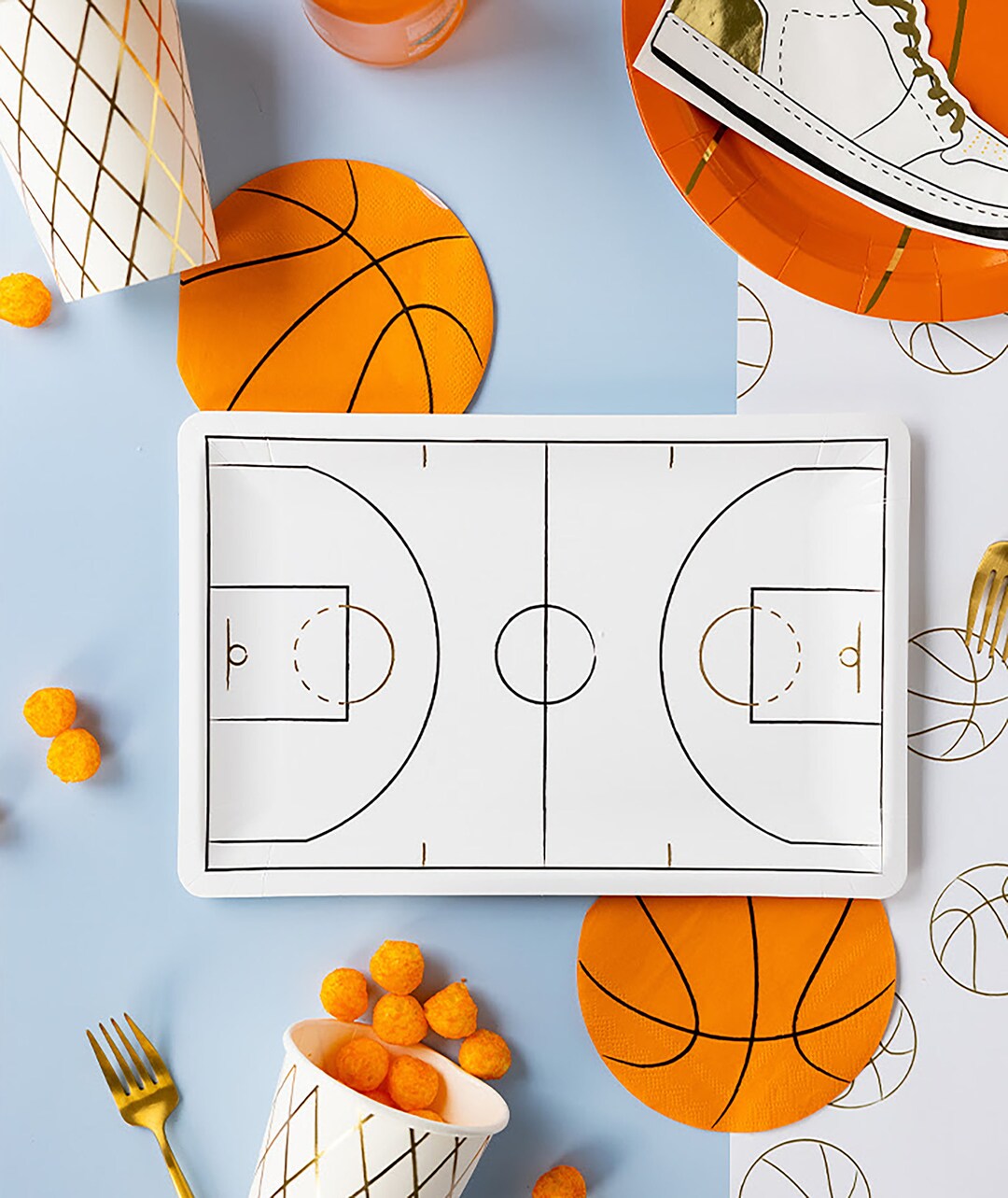 Basketball Party Plates Basketball Party Supplies Basketball Themed ...